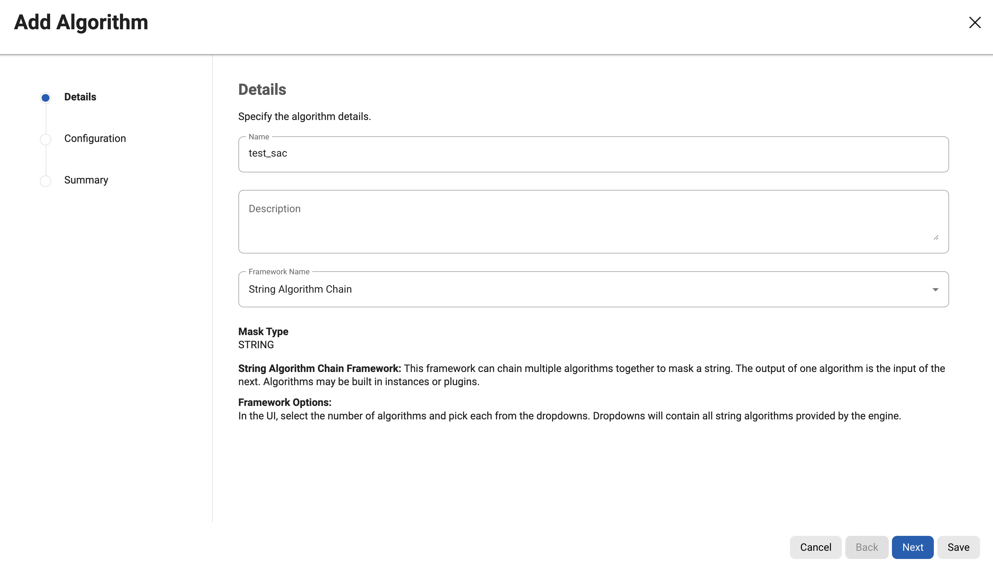 String Algorithm Chain (Algorithm Frameworks)
